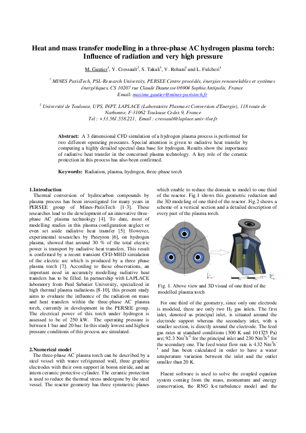 (PDF) Heat and mass transfer modelling in a three-phase AC hydrogen ...
