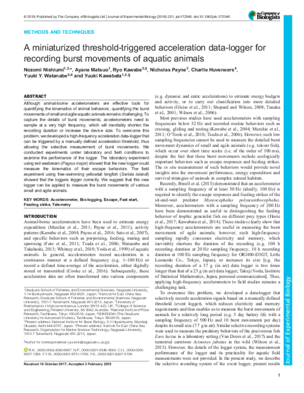 (PDF) A miniaturized threshold-triggered acceleration data-logger for ...