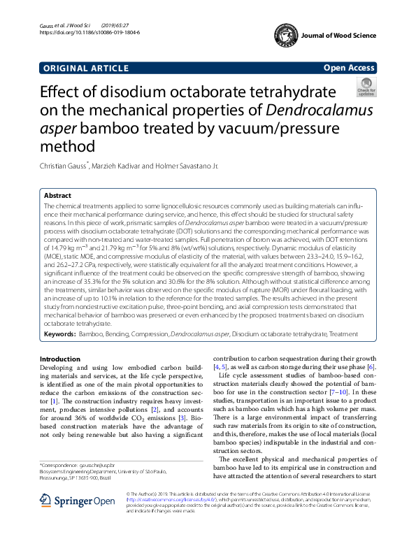 (PDF) Effect of disodium octaborate tetrahydrate on the mechanical ...