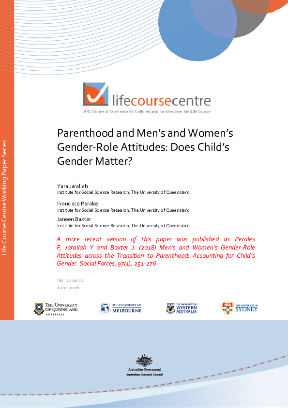 (PDF) Parenthood and Men’s and Women’s Gender-Role Attitudes: Does ...