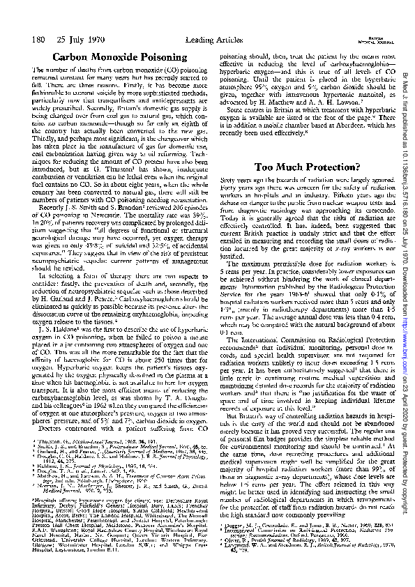 (PDF) Carbon monoxide poisoning: case studies and review | Mary Fetter ...