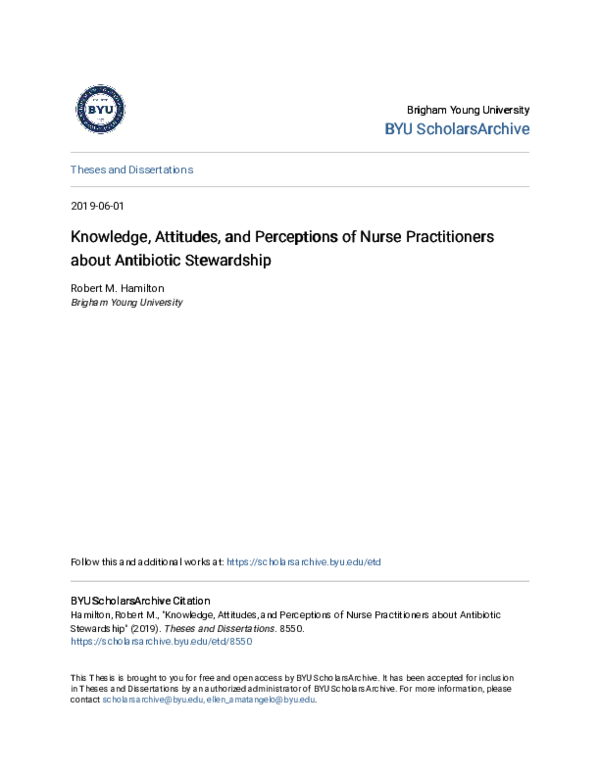 (PDF) Knowledge, attitudes, and perceptions of nurse practitioners ...