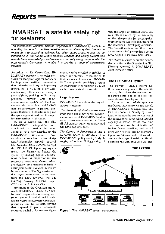 (PDF) INMARSAT: a satellite safety net for seafarers