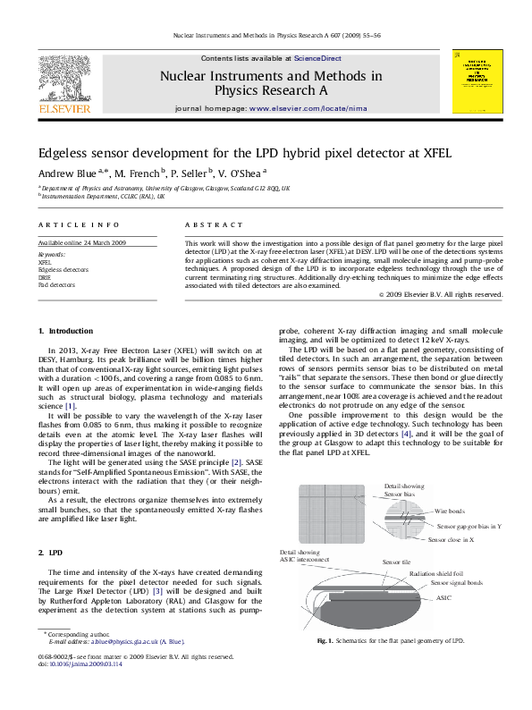 (PDF) Edgeless sensor development for the LPD hybrid pixel detector at XFEL