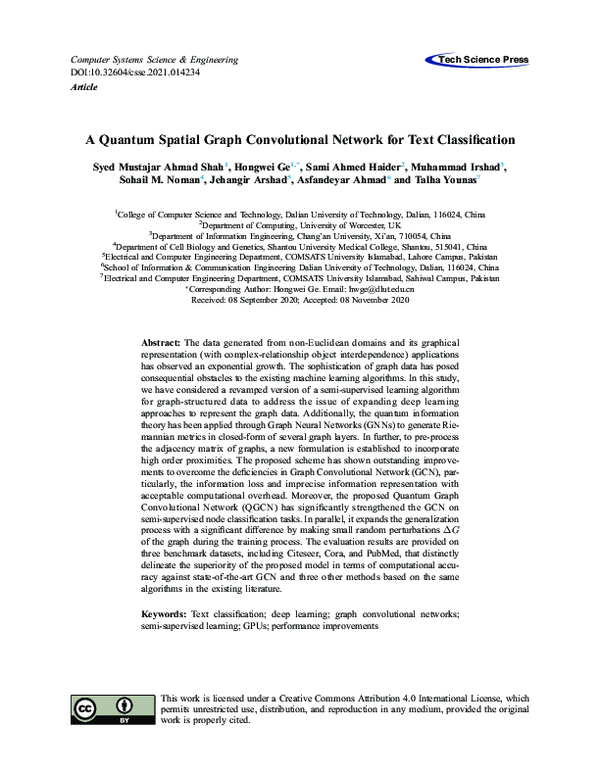 (PDF) A Quantum Spatial Graph Convolutional Network for Text Classification
