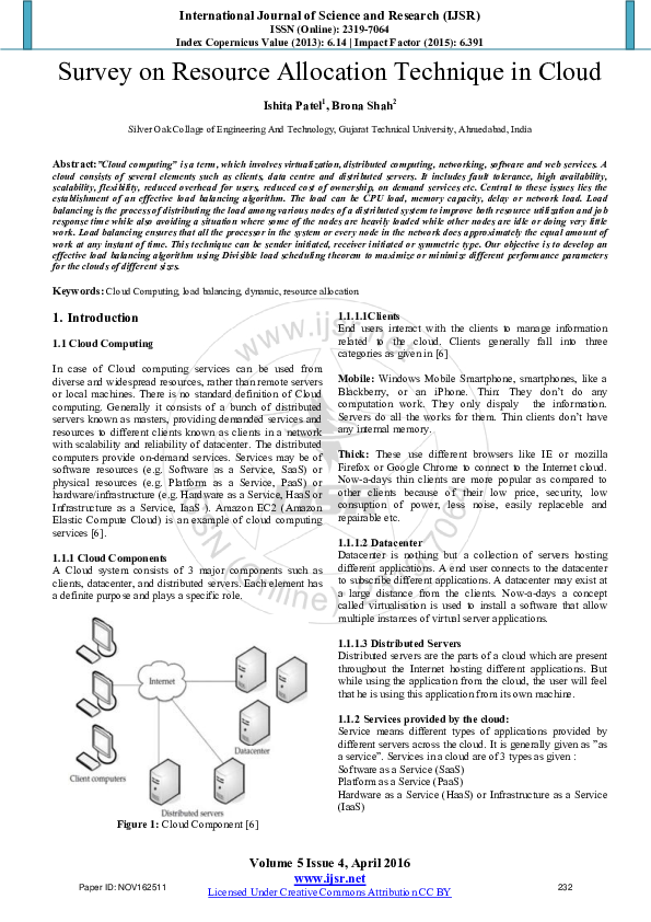 (PDF) Survey on Resource Allocation Technique in Cloud