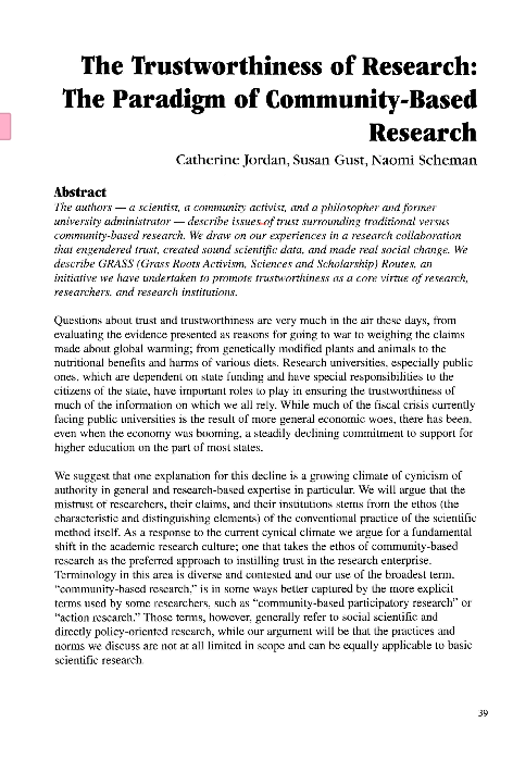 (PDF) The Trustworthiness of Research