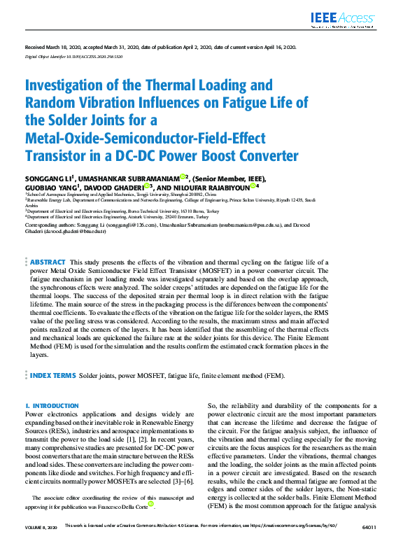 (PDF) Investigation of the Thermal Loading and Random Vibration ...