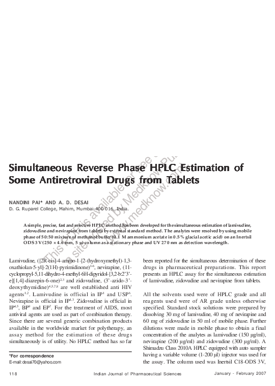 (PDF) Simultaneous reverse phase HPLC estimation of paracetamol and ...