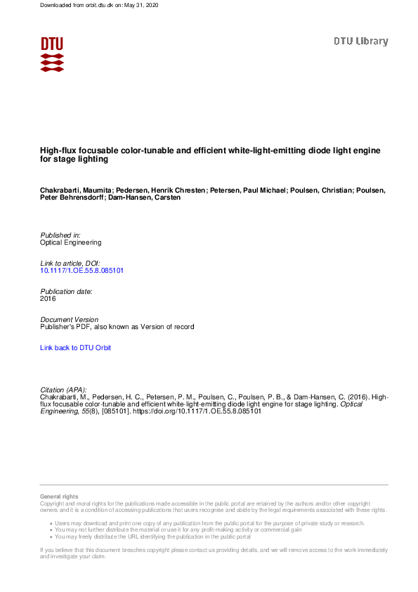 (PDF) High-flux focusable color-tunable and efficient white-light ...