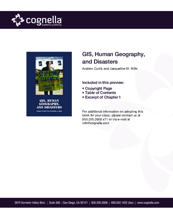 (PDF) GIS, human geography, and disasters