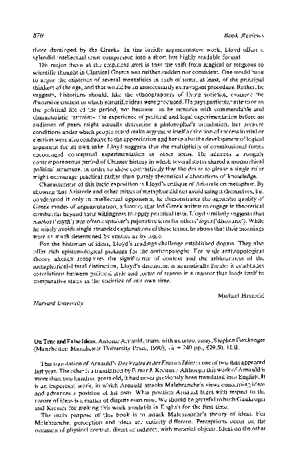 (PDF) On true and false ideas