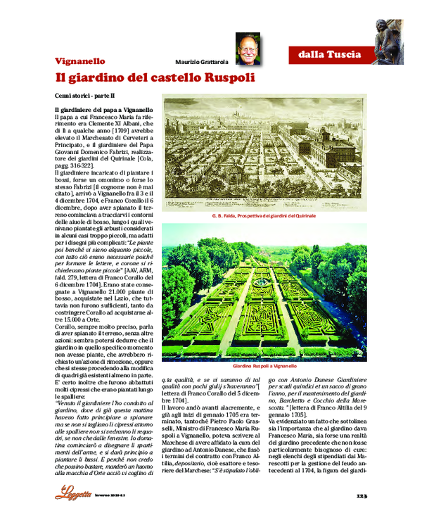 (PDF) IL GIARDINO DEL CASTELLO RUSPOLI II PARTE, da Loggetta n. 125 ...