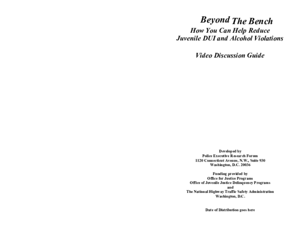 (DOC) Beyond The Bench