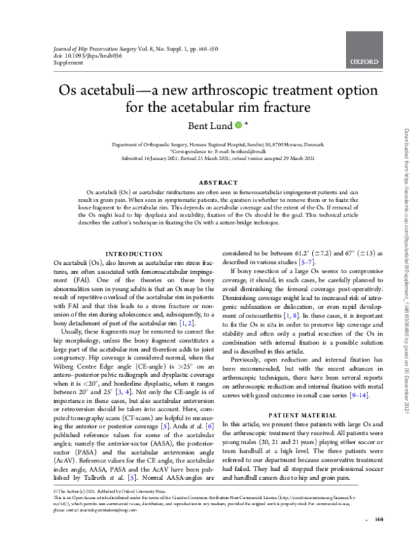 (PDF) Os acetabuli—a new arthroscopic treatment option for the ...