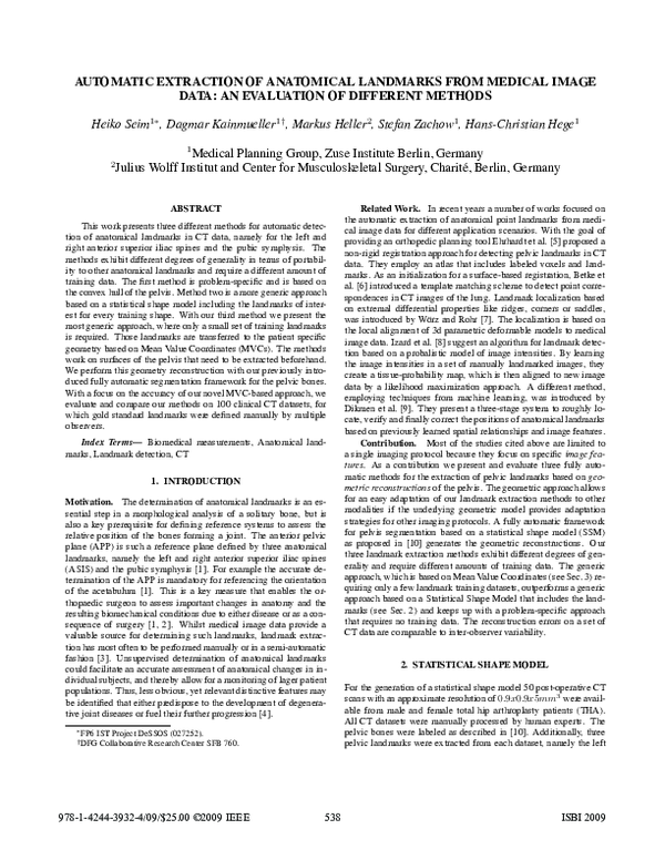 (PDF) Automatic extraction of anatomical landmarks from medical image data: An evaluation of ...