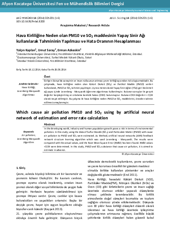 (PDF) Which cause air pollution PM10 and SO2 using by artificial neural network of estimation ...