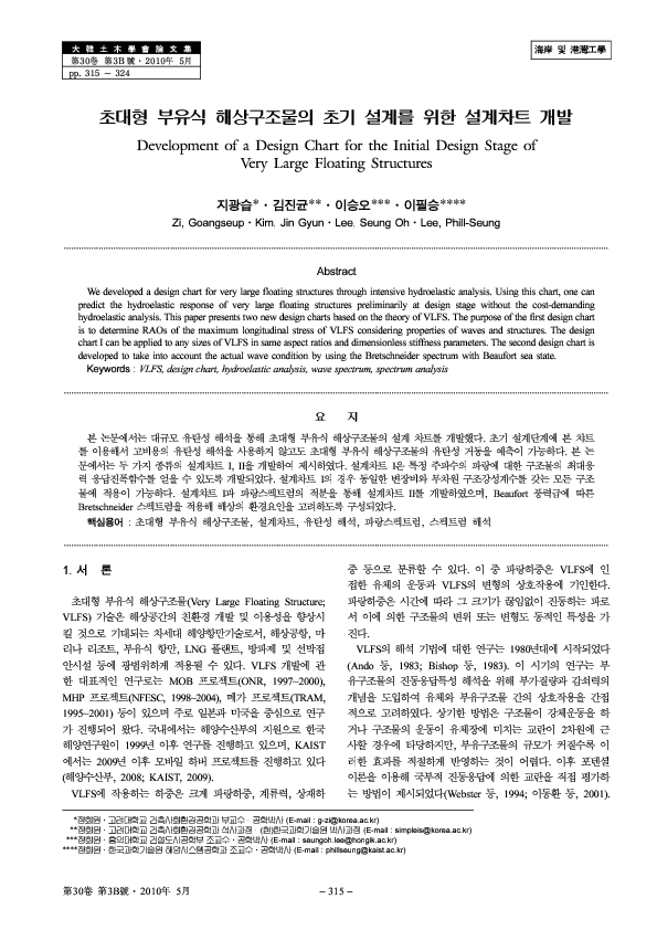 (PDF) Development of a Design Chart for the Initial Design Stage of Very Large Floating Structures