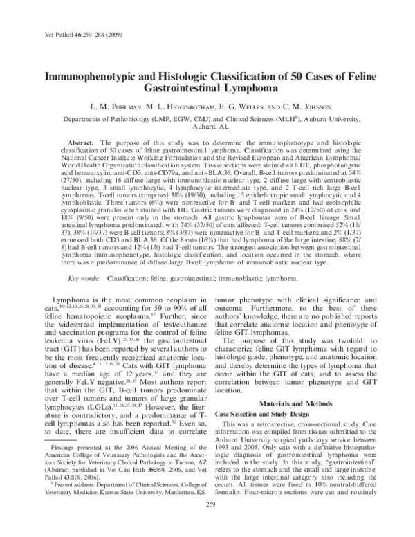 (PDF) Immunophenotypic and histologic classification of 50 cases of ...