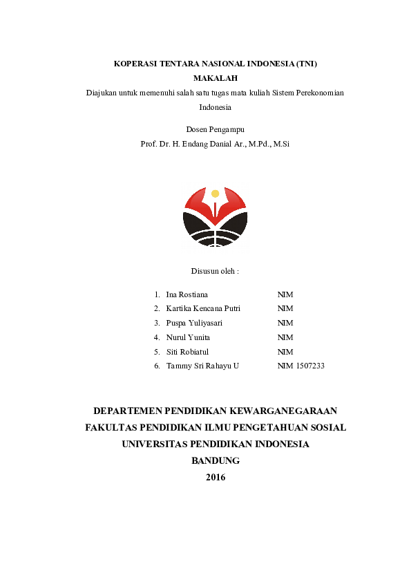 (DOC) Koperasi TNI