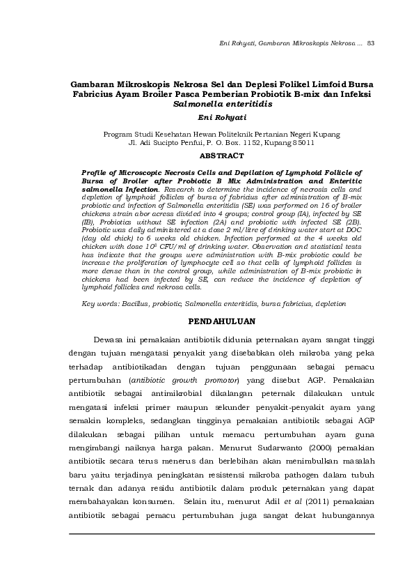 (PDF) Gambaran Mikroskopis Nekrosa Sel dan Deplesi Folikel Limfoid ...