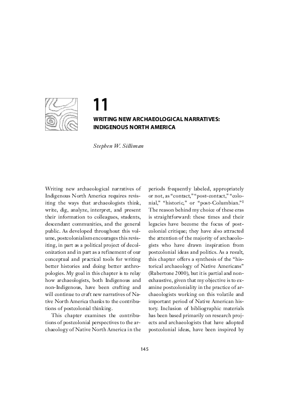 (PDF) Rewriting archaeological narratives: Indigenous North America