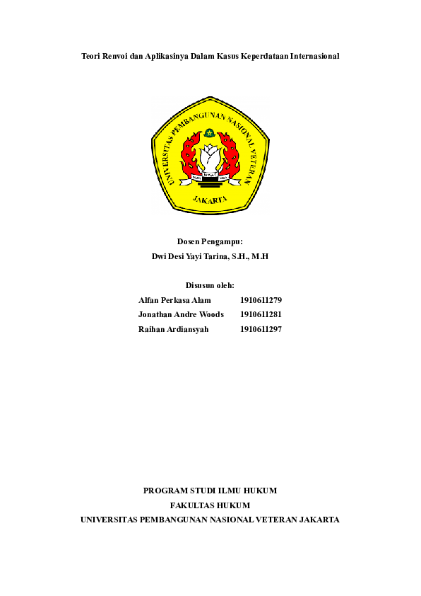 (PDF) Teori Renvoi dan Aplikasinya dalam Kasus Keperdataan Internasional