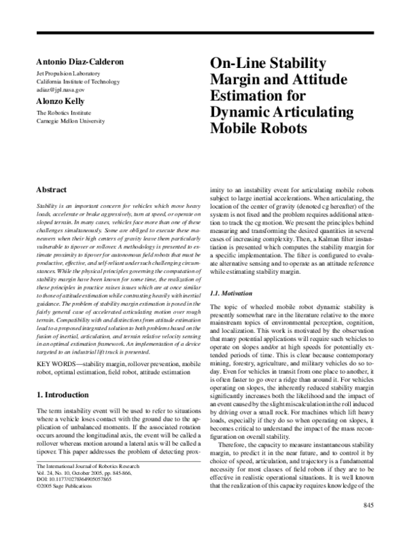 (PDF) On-Line Stability Margin and Attitude Estimation for Dynamic ...