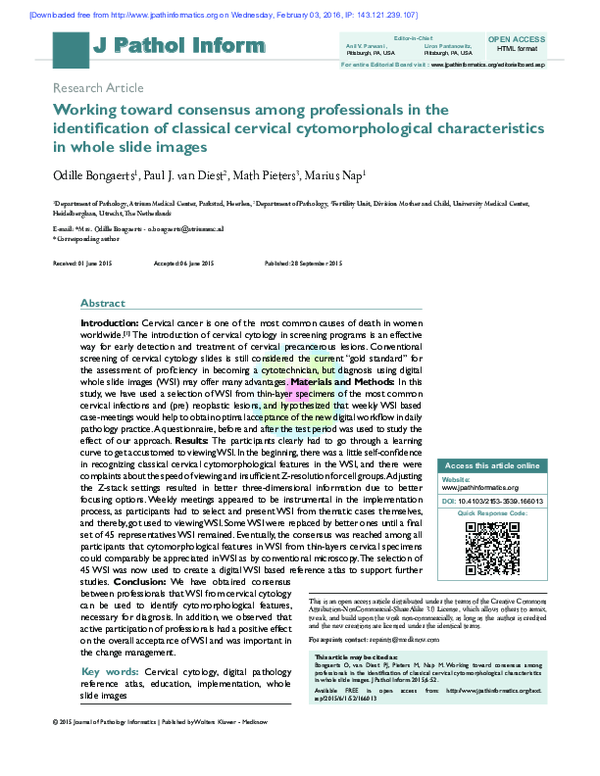 (PDF) Working toward consensus among professionals in the ...