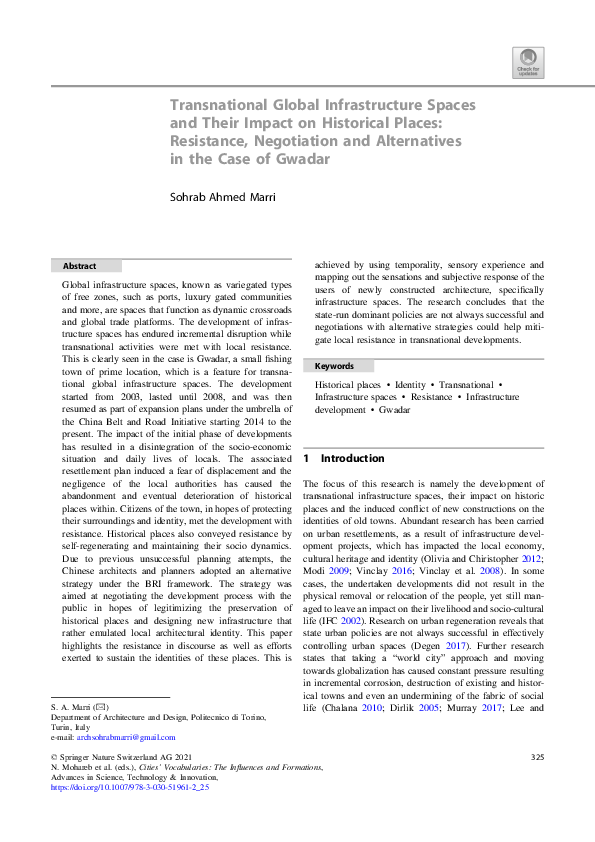 (PDF) Transnational Global Infrastructure Spaces and Their Impact on ...