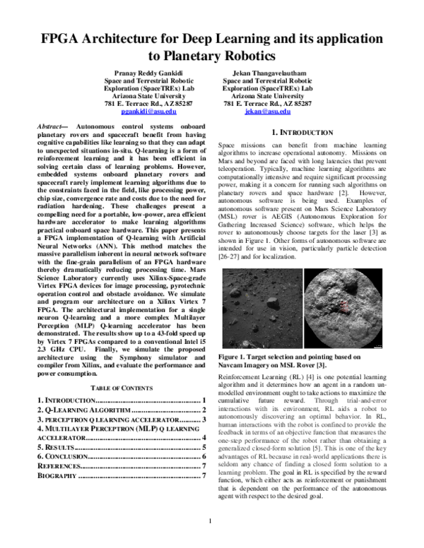 Pdf Fpga Architecture For Deep Learning And Its Application To