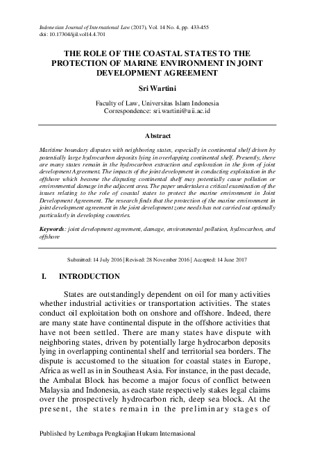 (PDF) The Role of the Coastal States to the Protection of Marine ...