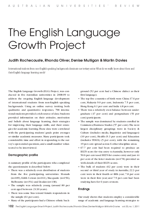 (PDF) The English Language Growth Project | Martin Davies - Academia.edu