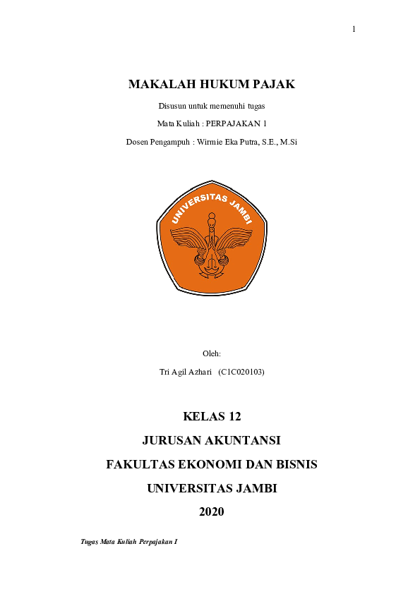 (DOC) MAKALAH yang berisikan materi PPN,PBB,PPnBM,BPHTB dan Bea Materai