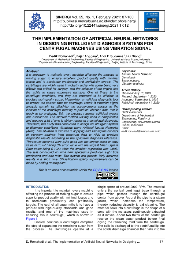 (PDF) The Implementation of Artificial Neural Networks in Designing Intelligent Diagnosis ...