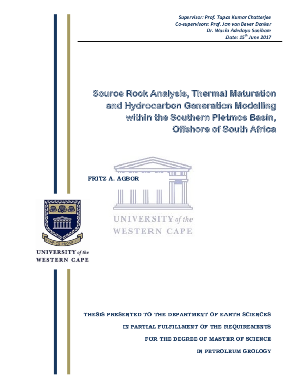 (PDF) Source Rock Analysis, Thermal Maturationand Hydrocarbon ...