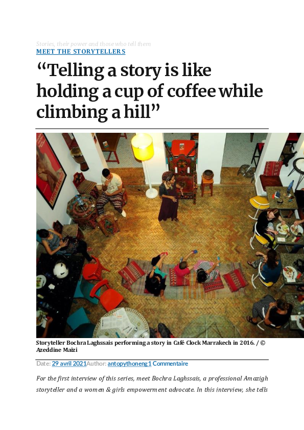 (PDF) Storytelling in Morocco