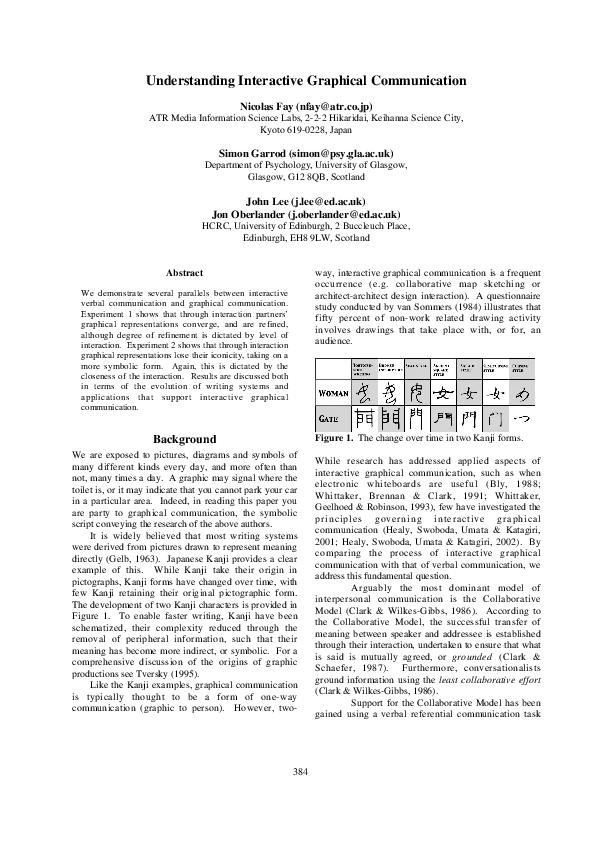 (PDF) Understanding interactive graphical communication