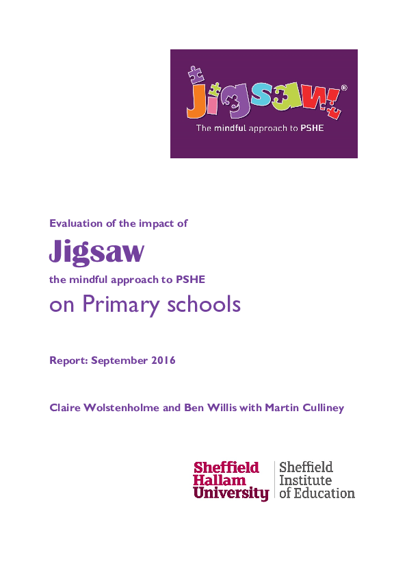 (PDF) Evaluation of the impact of Jigsaw the mindful approach to PSHE ...