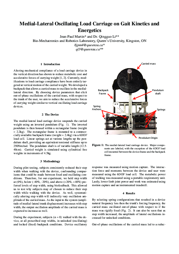 (PDF) Medial-Lateral Oscillating Load Carriage on Gait Kinetics and ...