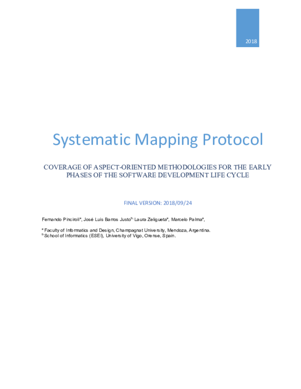(PDF) Systematic Mapping Protocol