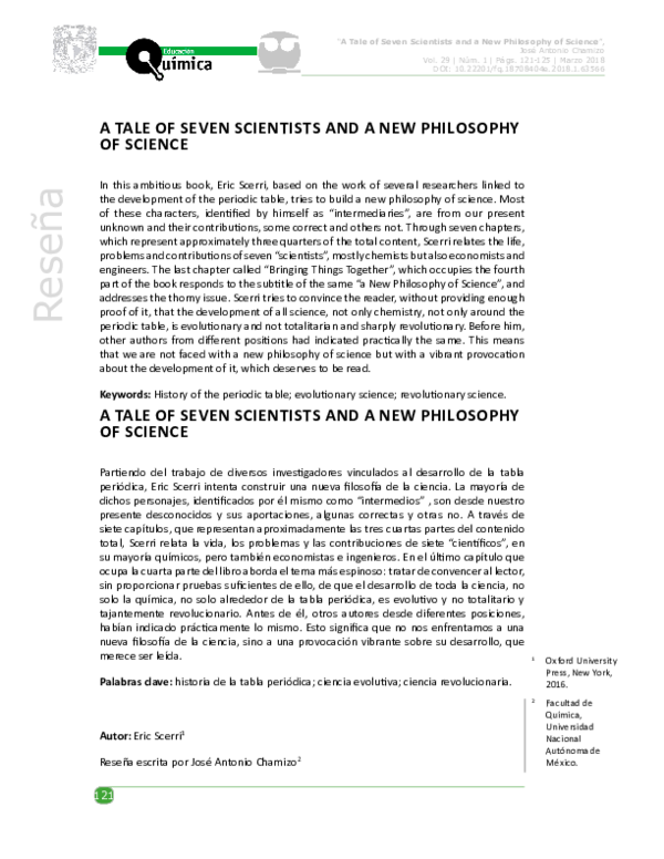 (PDF) A Tale of Seven Scientists and a New Philosophy of Science