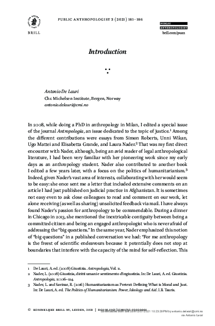 (PDF) Introduction. Ethnography, Politics, Commitment: Engaging with ...