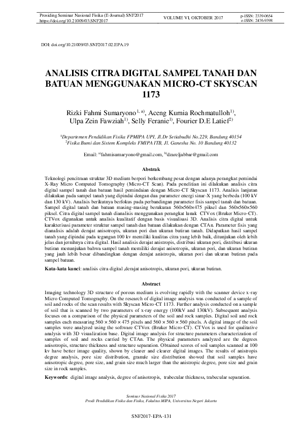 (PDF) Analisis Citra Digital Sampel Tanah Dan Batuan Menggunakan Micro ...