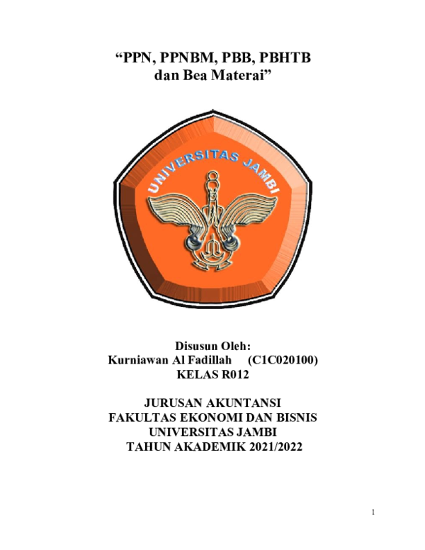 (DOC) . ppn, ppnbm, pbb, bphtb, dan bea materai