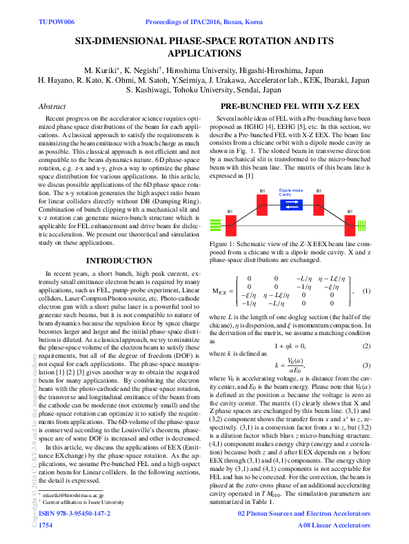 (PDF) Six-dimensional Phase-space Rotation and its Applications