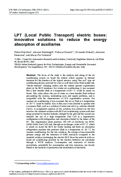 (PDF) LPT (Local Public Transport) electric buses: innovative solutions ...
