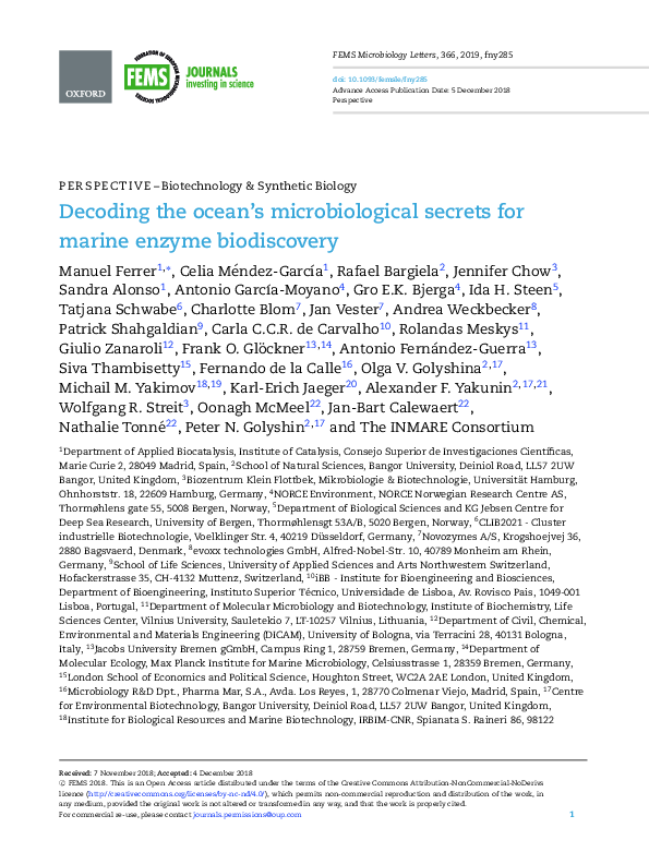 (PDF) Ferrer et al FEMS Microbiol Lett 2019bis