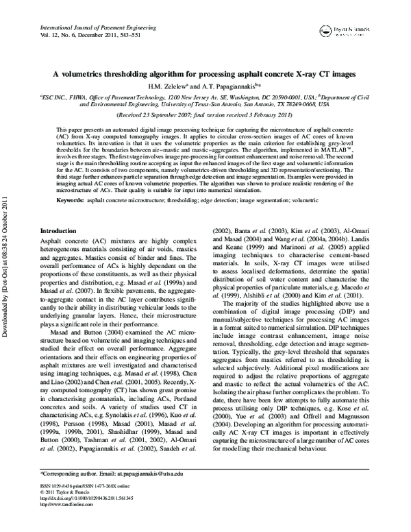 Pdf Wavelet Based Characterisation Of Aggregate Segregation In