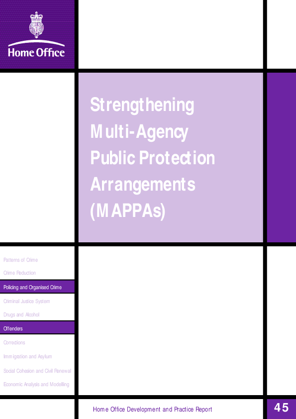 (PDF) Strengthening multi-agency public protection arrangements